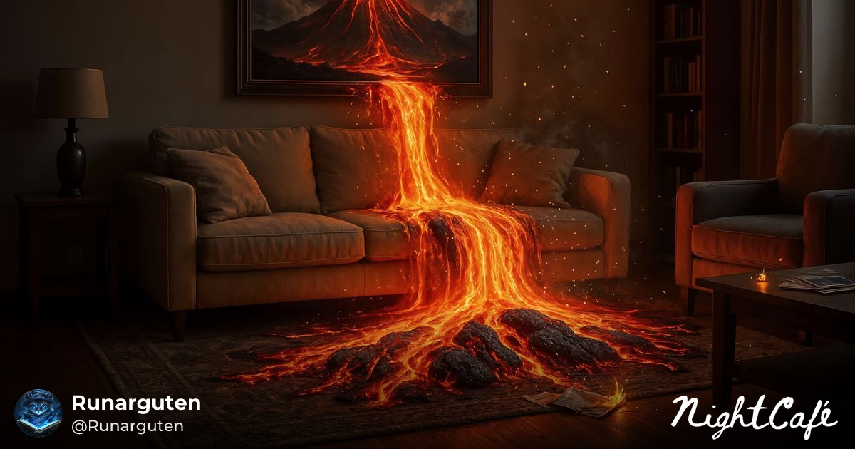Surreal Inferno: The Living Room Volcano