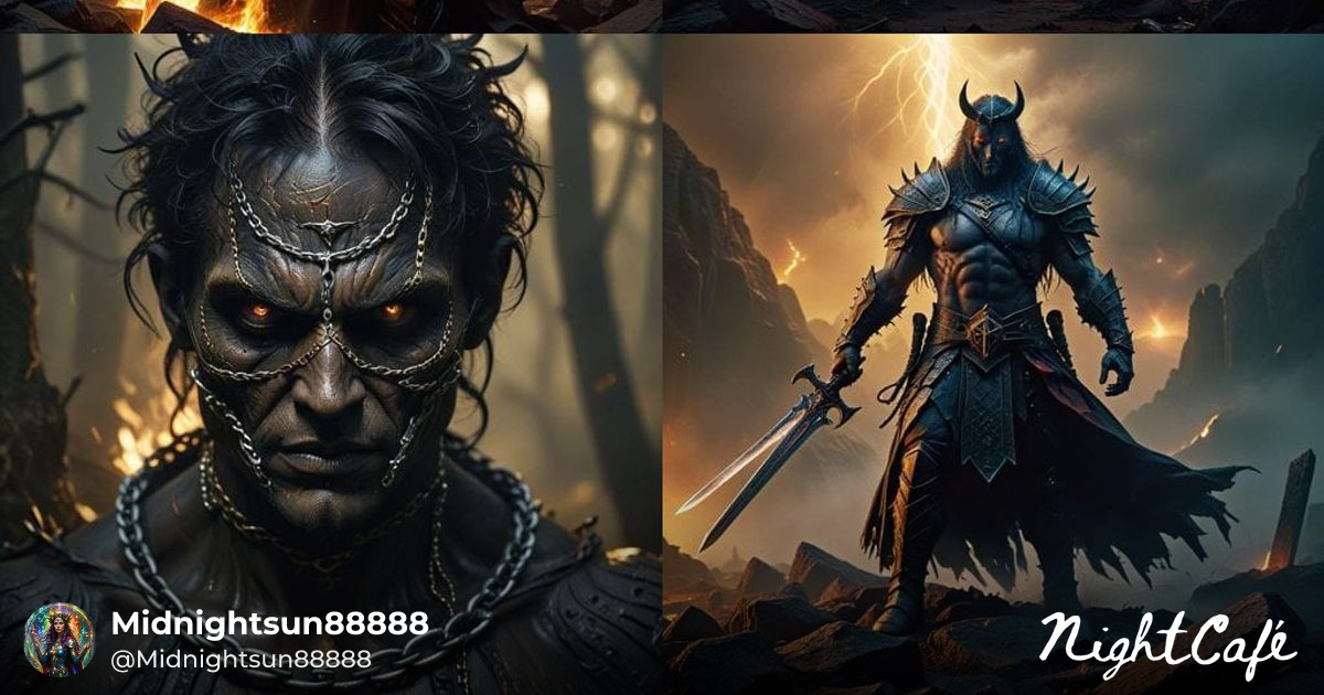 Dreadful Retribution in the Face of Malevolent Evi... - AI Art