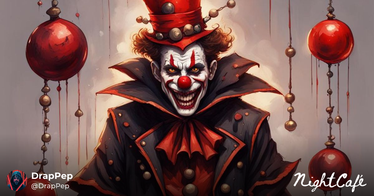 Jingle Jangle dressed up - Sinister Jester Clown with Burn S...