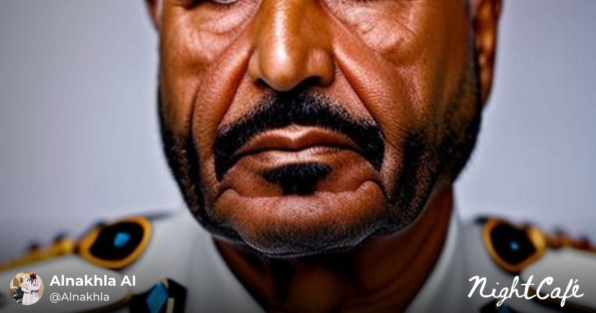 Libyan - Professional Portrait of Libyan General Commander