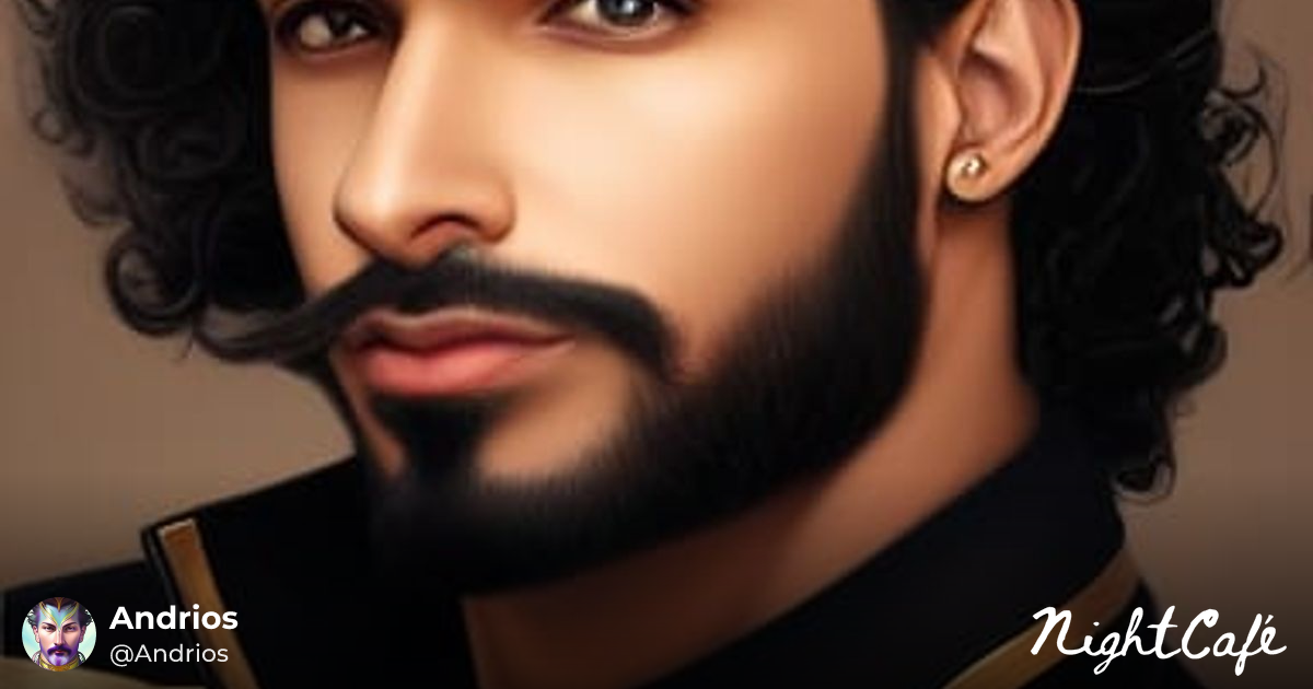 Libyan man 2 - Handsome Libyan Man Portrait in Artgerm Style