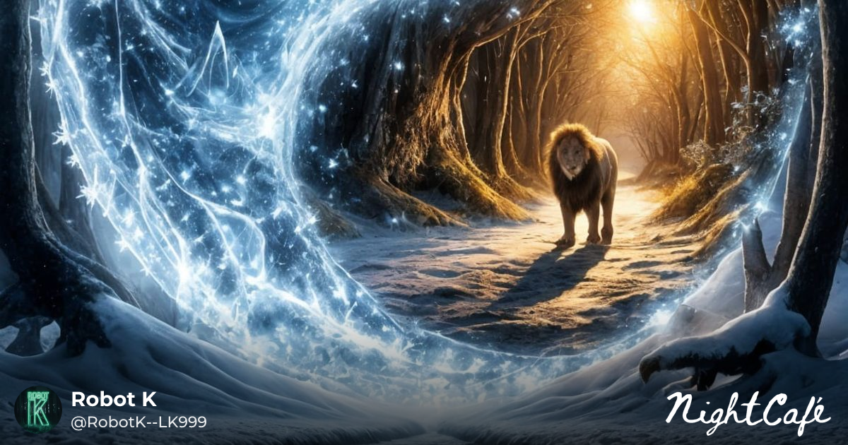 Narnia Art - Yin and Yang: Snow Queen and Summer Lion