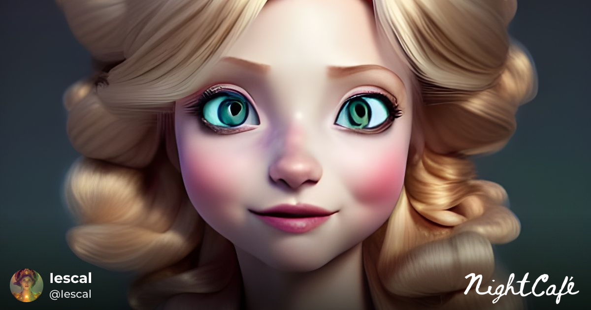 A mature Rapunzel - Rapunzel in Rococo Art Style Digital Ill...