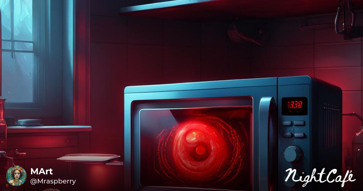 Microwave with the portal to hell - Evil Microwave with Glow...