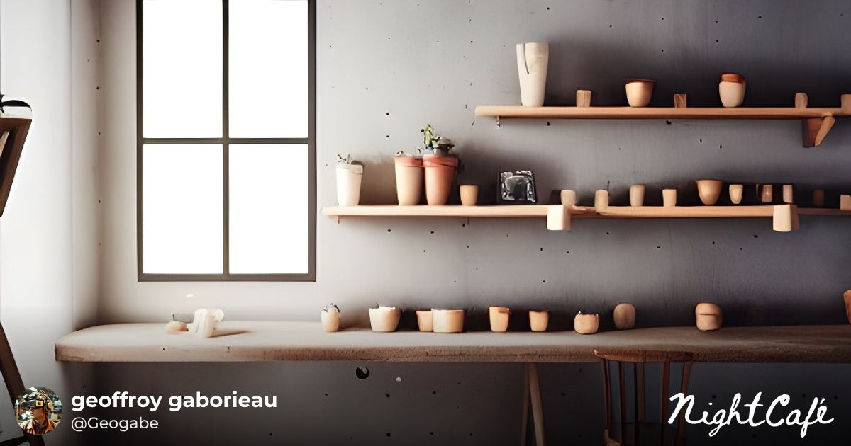 The potter workshop - Cosy Carpenter Workshop in Hyper-Reali...