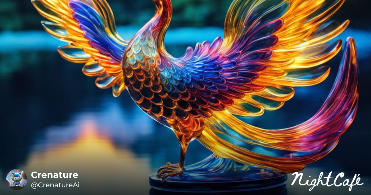 Phoenix is rising glass sculpture - Phoenix is rising glass ...