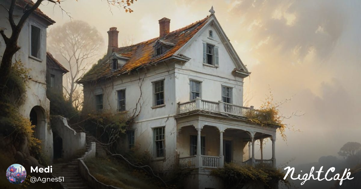 A deserted neighborhood - Haunting Vermeer-Style Oil Paintin...