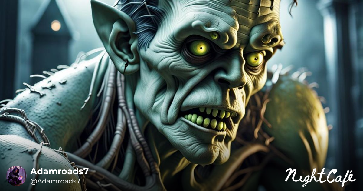 Monster in the moonlight - Luminescent Frankenstein's Monst...