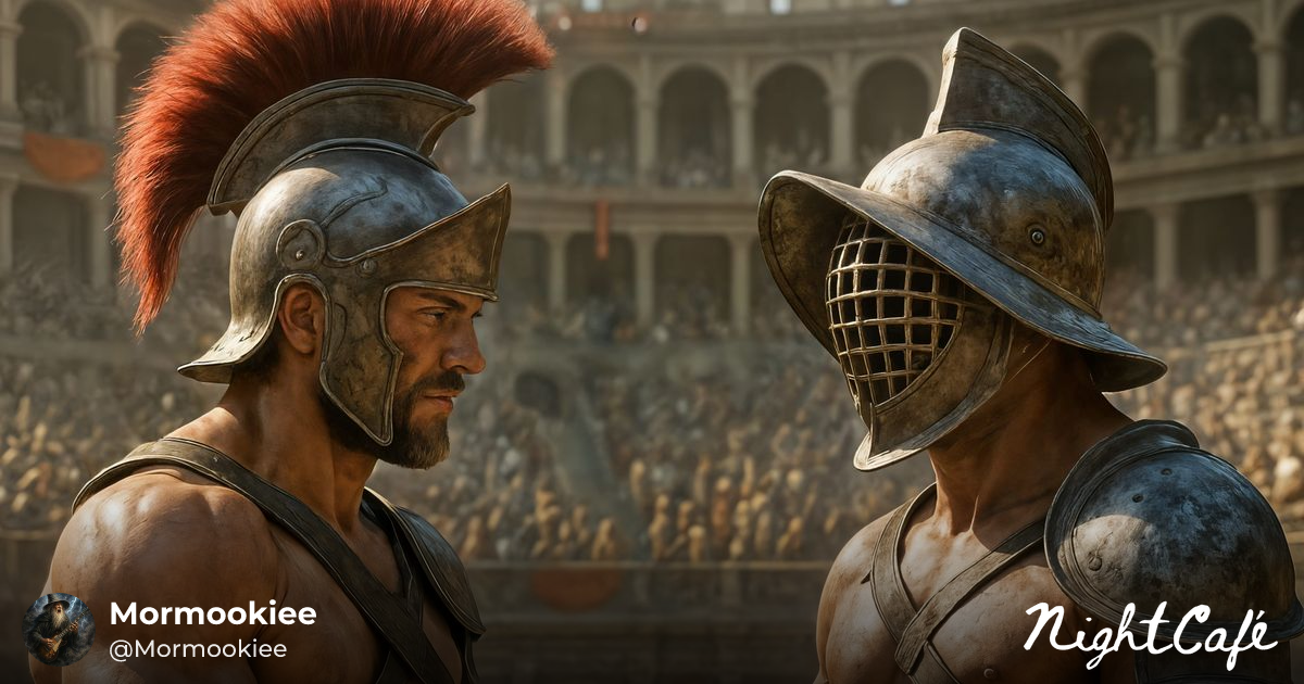 "I'm very gladiator to meet you." - CGI Gladiators Shake Han...