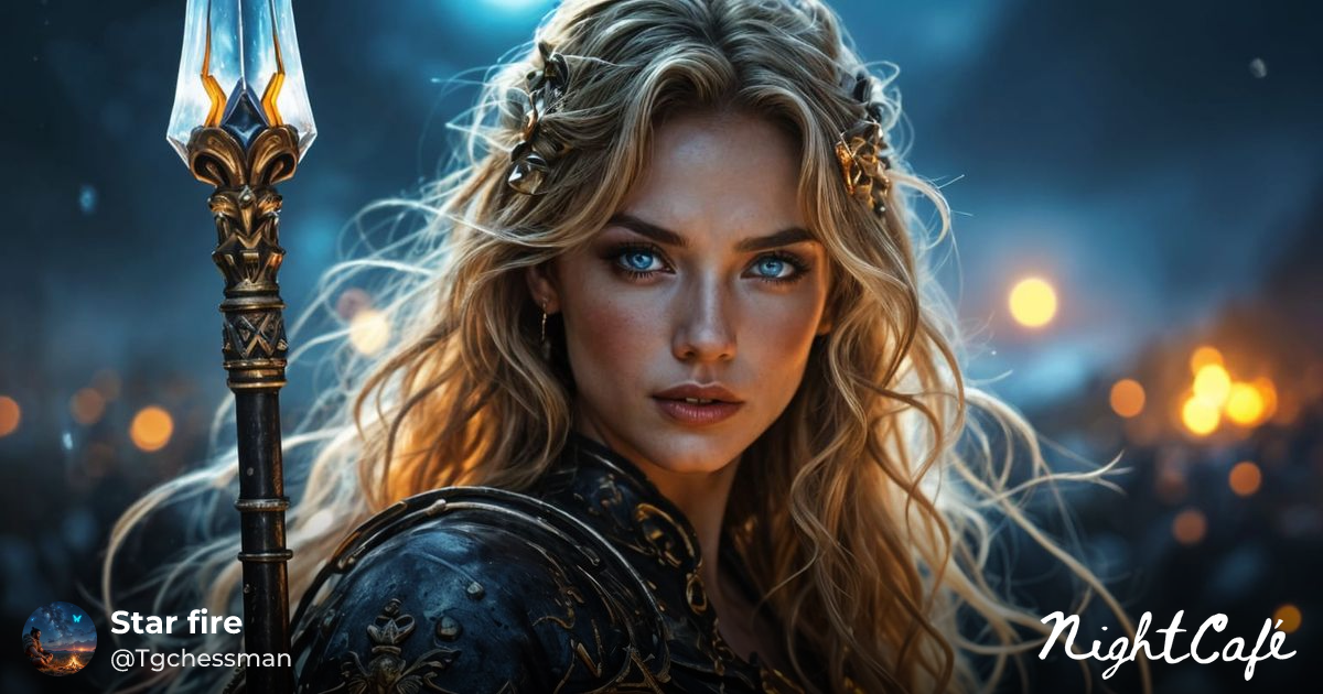 Ancient Greek Temple Under Siege by Moonlight - AI Art