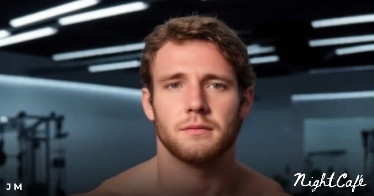 Muscular Man with Defined Six-Pack Abs and Arms - AI Art