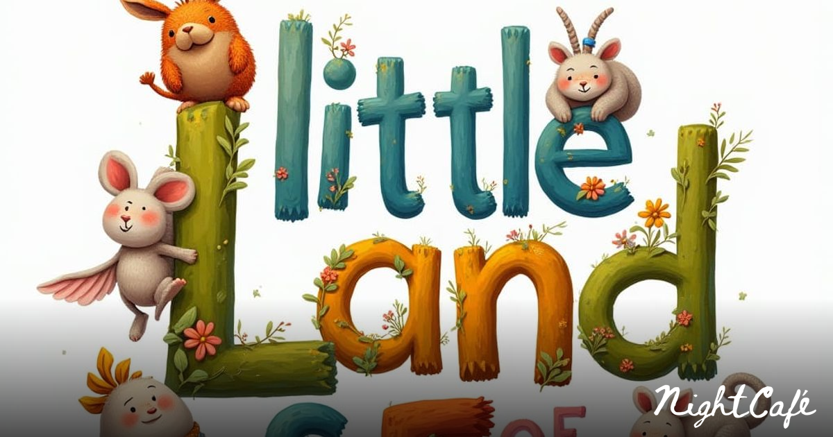 Colorful Logo for Kids Theme Park with Animals - AI Art