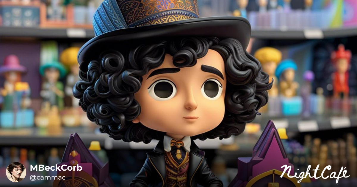 Wonka! - Wonka Bobblehead: Cartoon-Inspired Digital Art