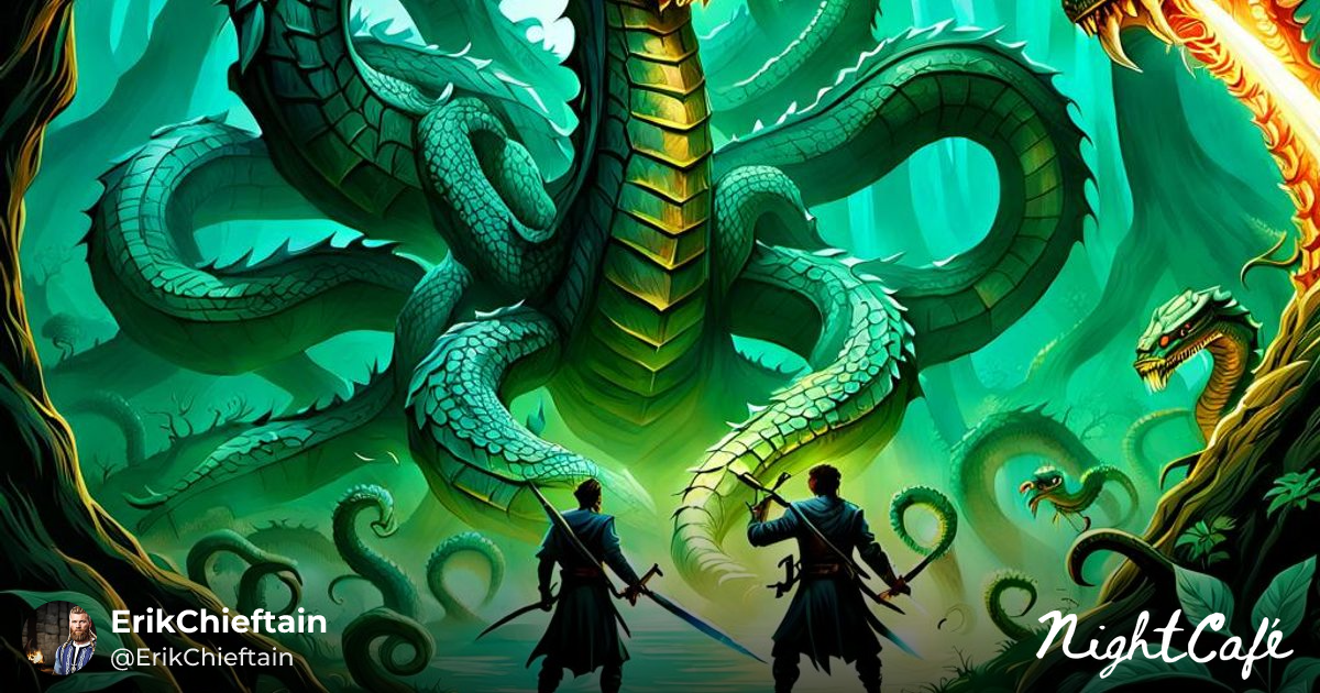 Hydra fight - Hero Versus Hydra in Enchanted Forest: Hyperre...