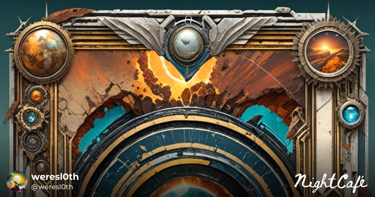 Framed 'scape - Surreal Sci-Fi Landscape in Strange Frame