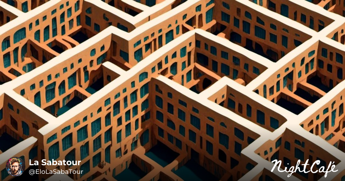 Escher's Relativity: Surreal Labyrinth in a Globe - AI Art