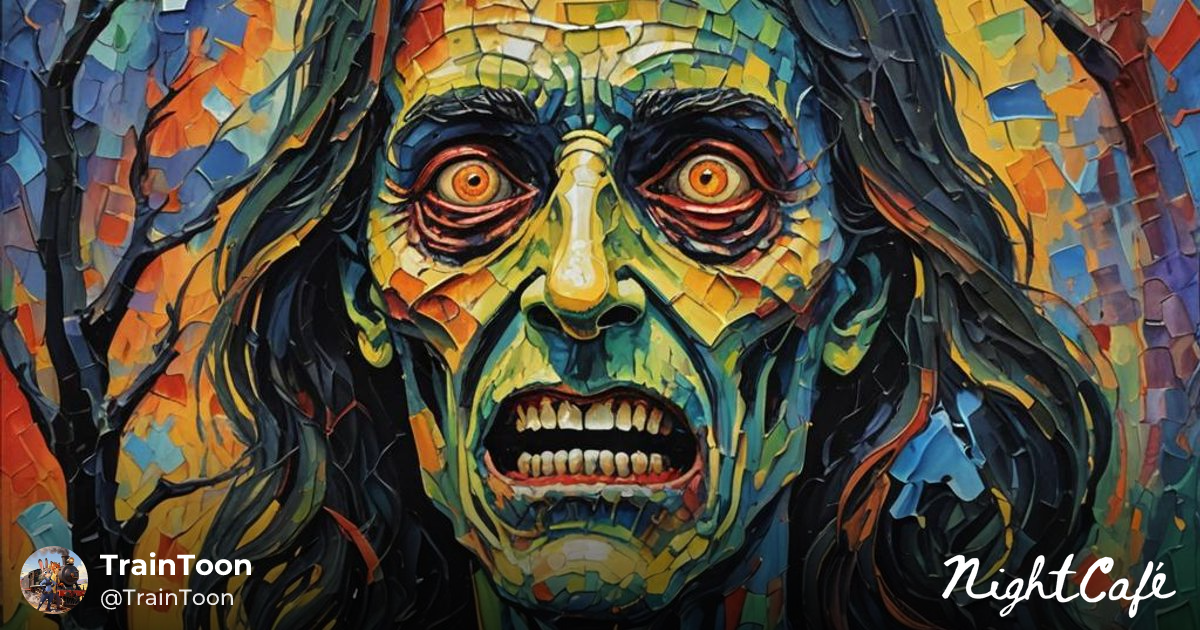 Analog Horror - Analog Horror in Expressionist Oil Painting...