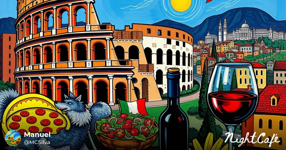 Italian cultural collage