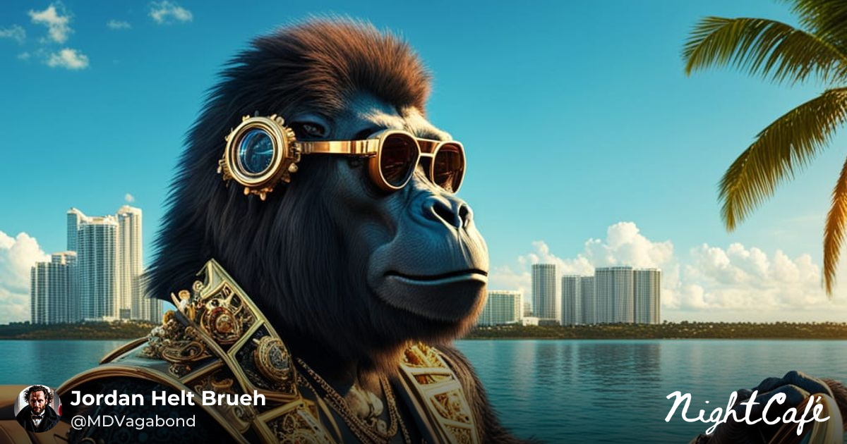 Actor Kyle The Gorilla Enjoying A Day Driving In LA