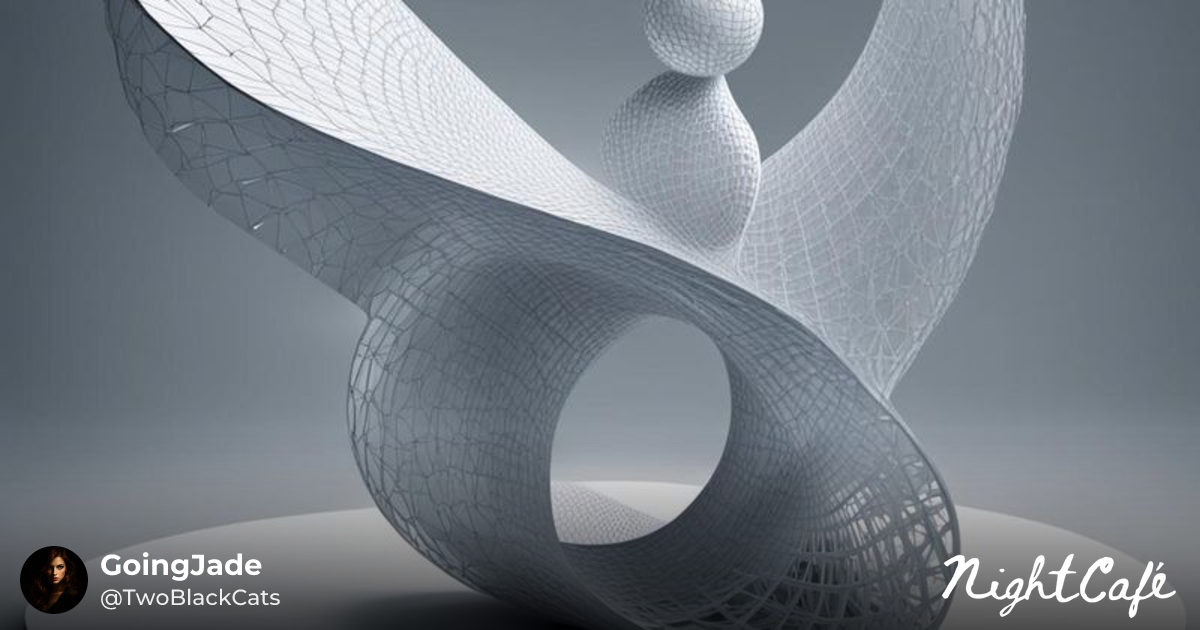 Abstract Cubic Curve Generated by Trigonometric Fu... - AI Art