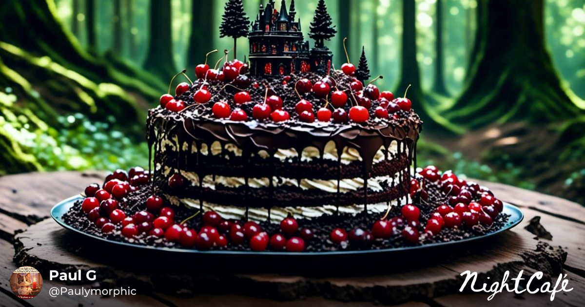 A Fairy Tale Cake! - Mage and Fairy Feast on Black Forest Ca...
