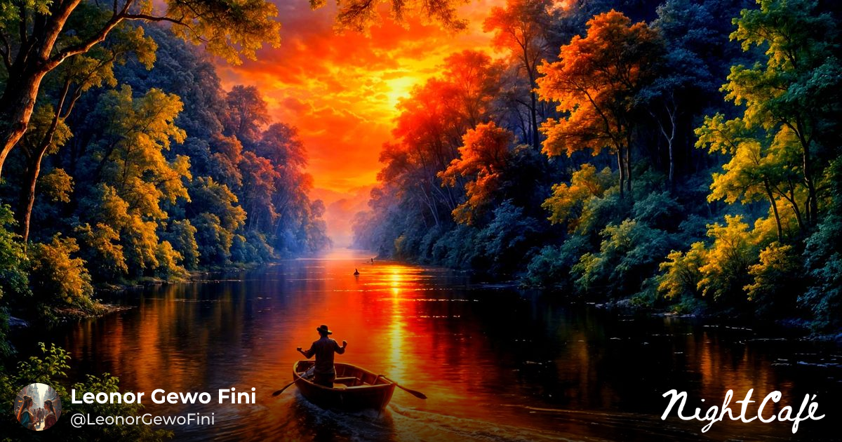 Ember River, late in the evening - Ember River, late in the ...