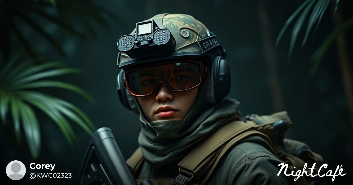 Thai Recon Soldier in Jungle, Gritty Realism - AI Art