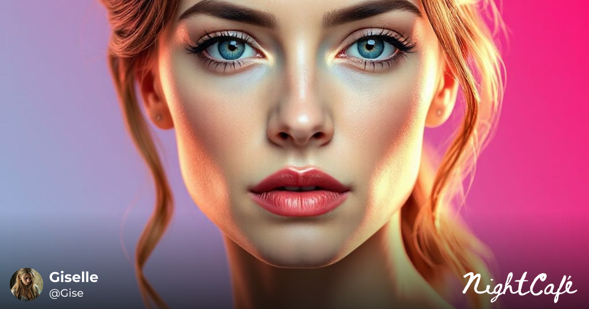 Woman with Flu Symptoms in Art Nouveau Style - AI Art