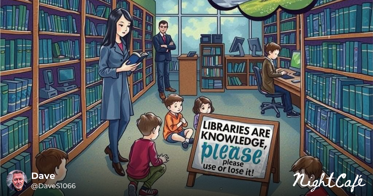 Libraries are under threat from cost cutting, we must save them for future generations to enjoy