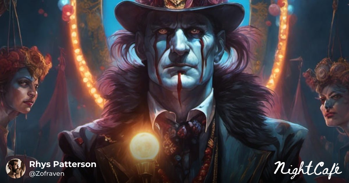 Undead Carnival Barker - Circus of the Dead: Detailed Portra...