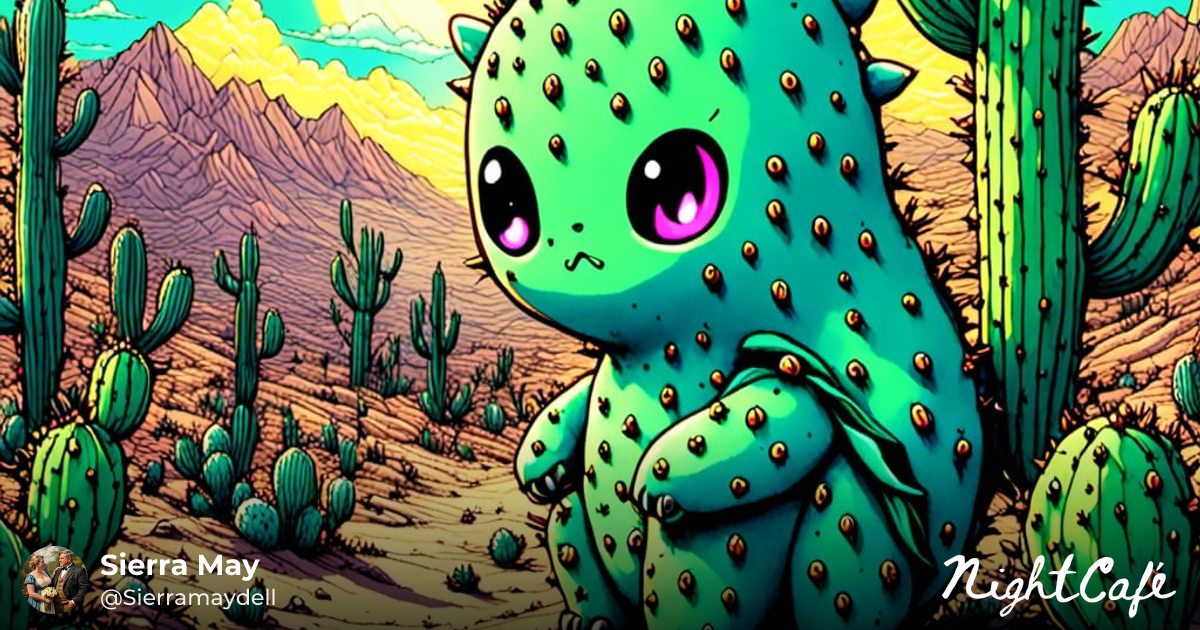 Why will no one hug me? - Creepy Cute Prickly Pear Monster i...
