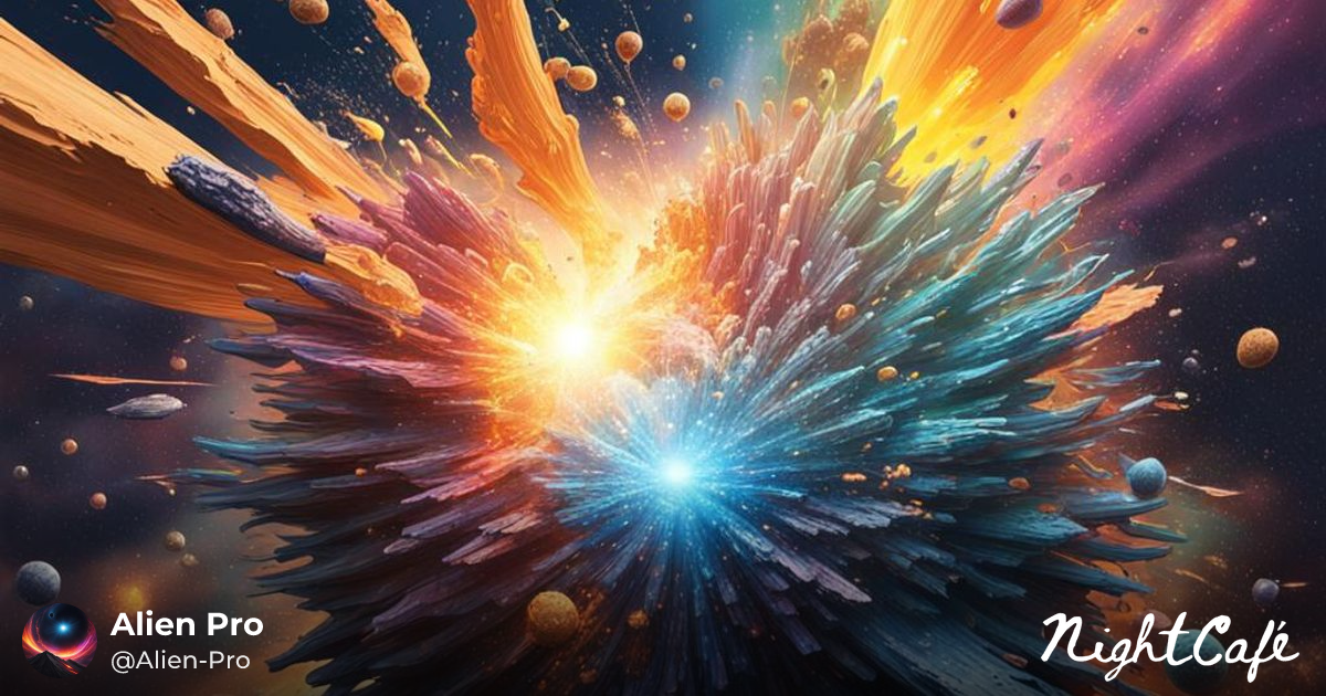universe exploding into dimensions - Hyperrealistic Universe...
