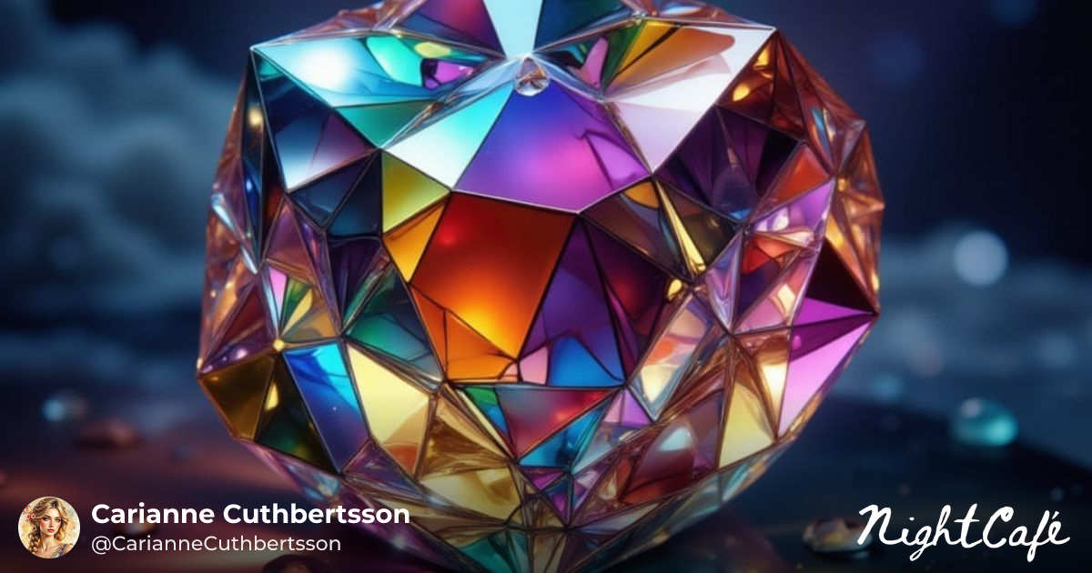 Glass Prism - Glass Prism Refracting Rainbow Colors with Eth...