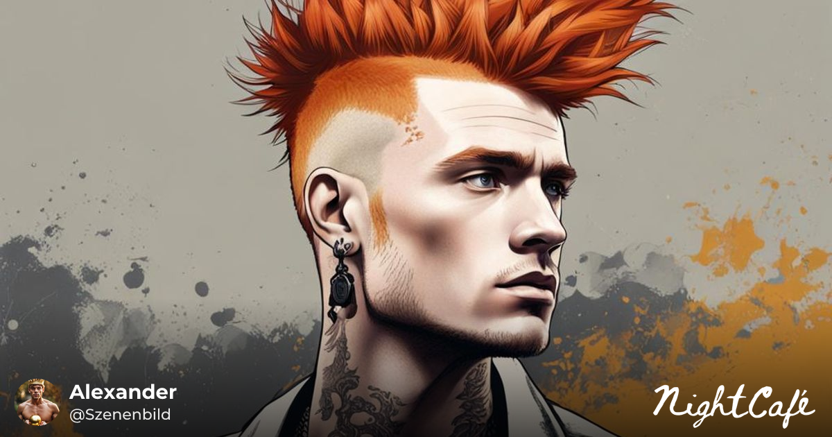 gingerpunk - Ginger Mohawk Punk Portrait