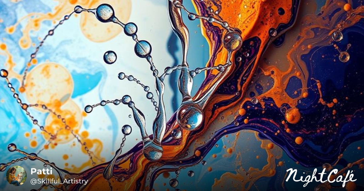 Melting oil paint droplets - Surreal Oil Paint and Resin Ar...