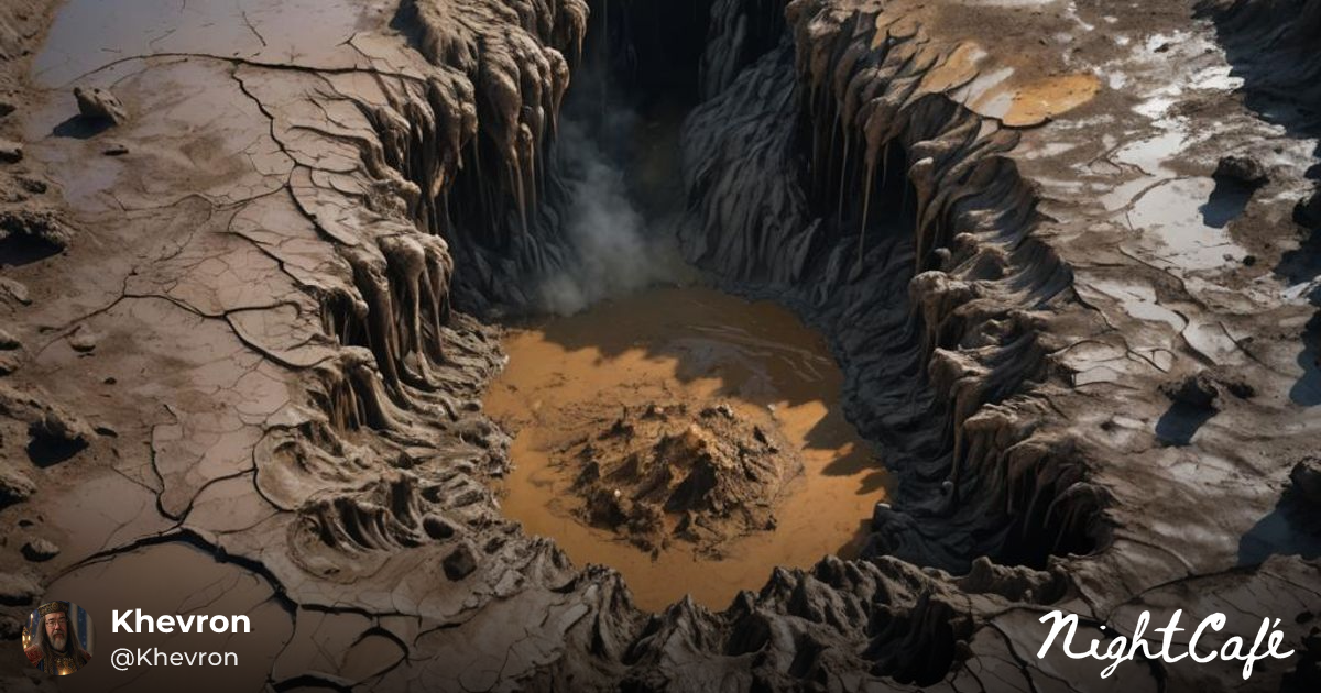 Mud Geyser Portal: Interdimensional Digital Matte ... - AI Art