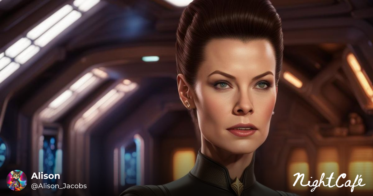 Jadzia Dax: Detailed Matte Painting - AI Art