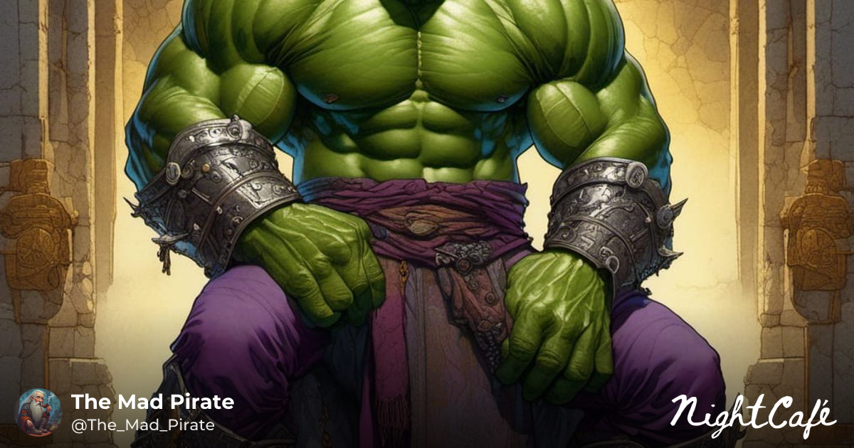 Nobleman Hulk II - Medieval Fantasy Hulk Royalty Portrait