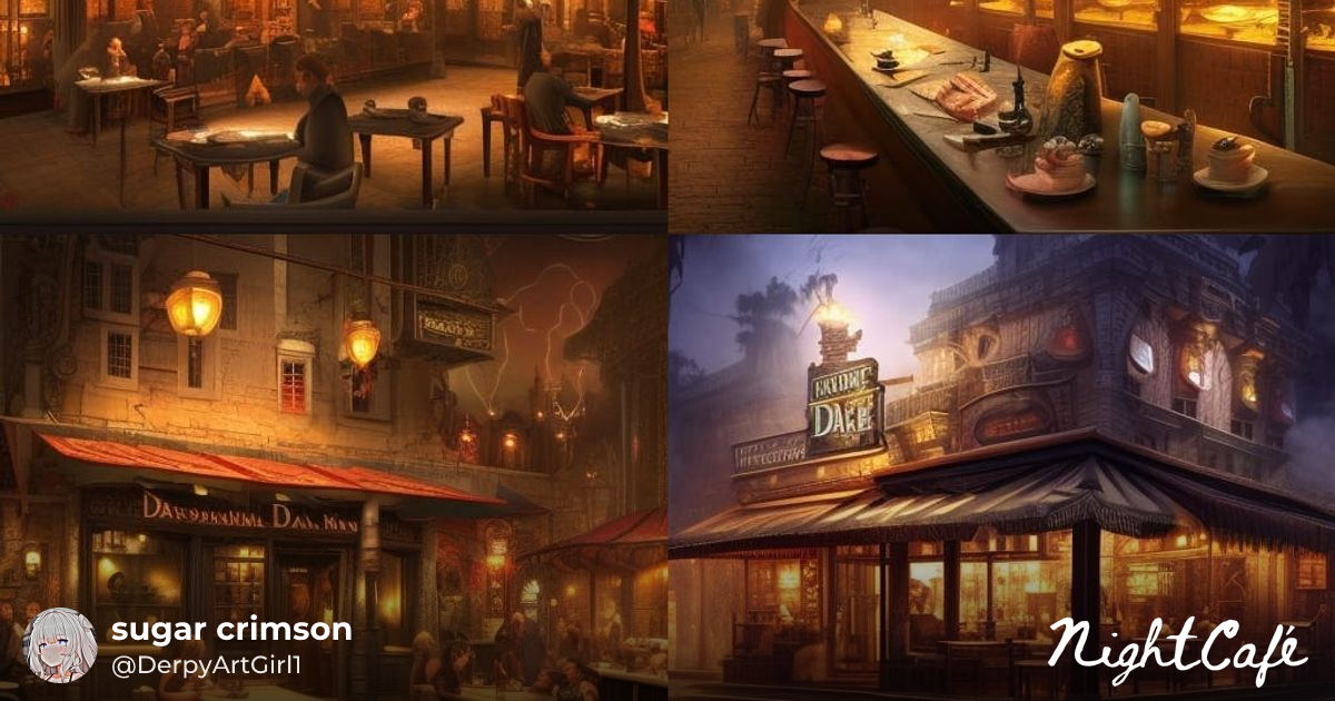 dnd cafe - Epic DND Cafe: A Digital Matte Painting