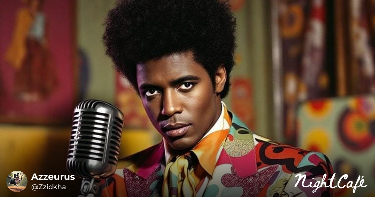 Flamboyant young singer in the 1950s