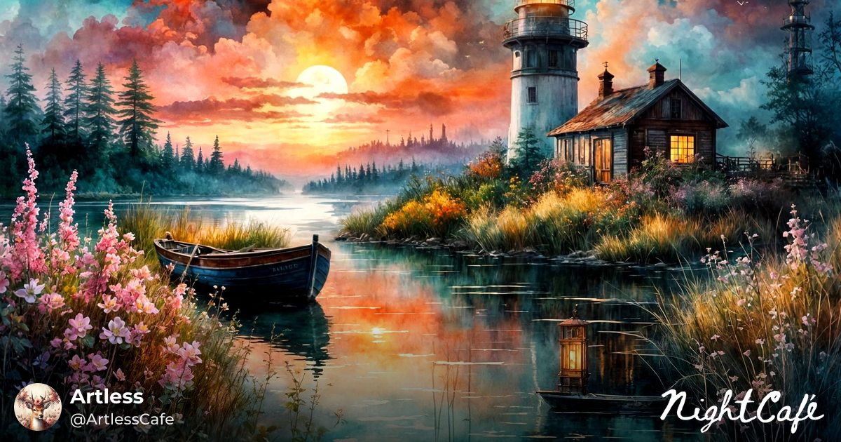 The Lightkeeper's Dusk: Magic stirs where waters glow