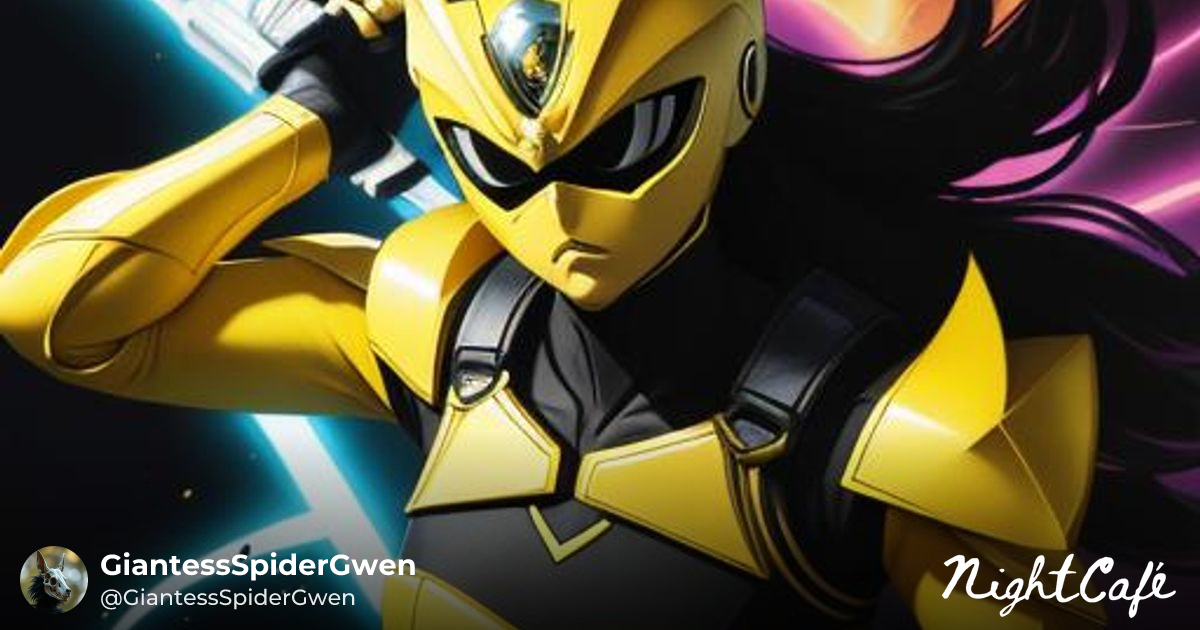 Female Yellow Power Ranger - Dynamic Female Yellow Power Ran...