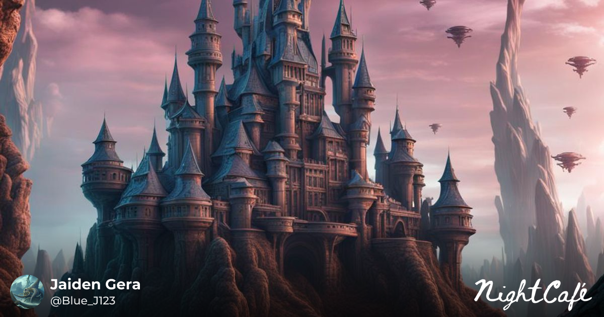 Castle - High Tech Alien Castle: Detailed Matte Painting