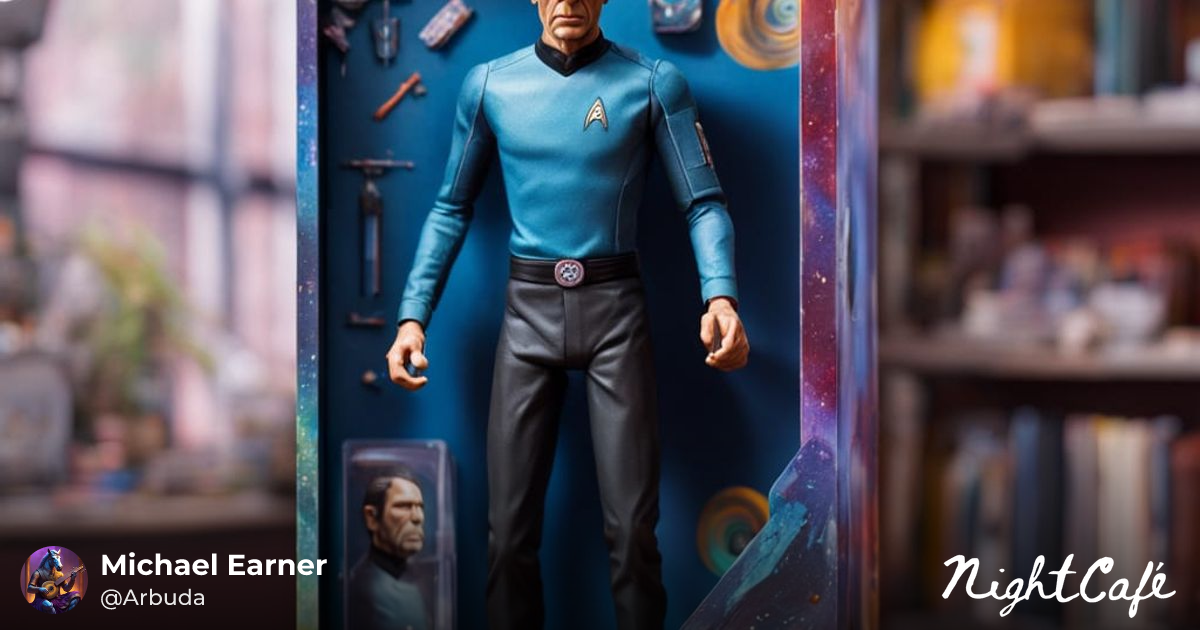 Spock Action Figure Toy Inside Box - Spock Hyperrealistic Ac...
