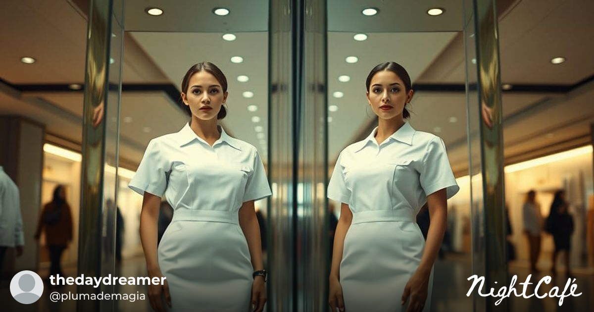 Luxury House Maid Uniforms Displayed in Mall Showc... - AI Art