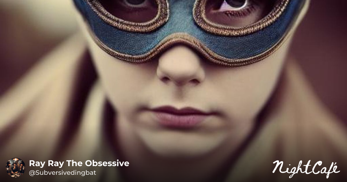 Redneck Denim Masquerade Costume Portrait in Profe... - AI Art