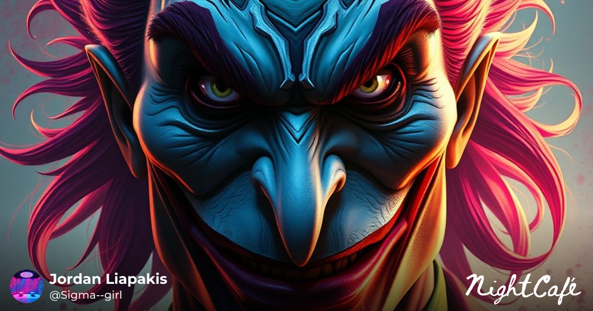 Sigma Joker: Menacing Figure with Enormous Jawline... - AI Art