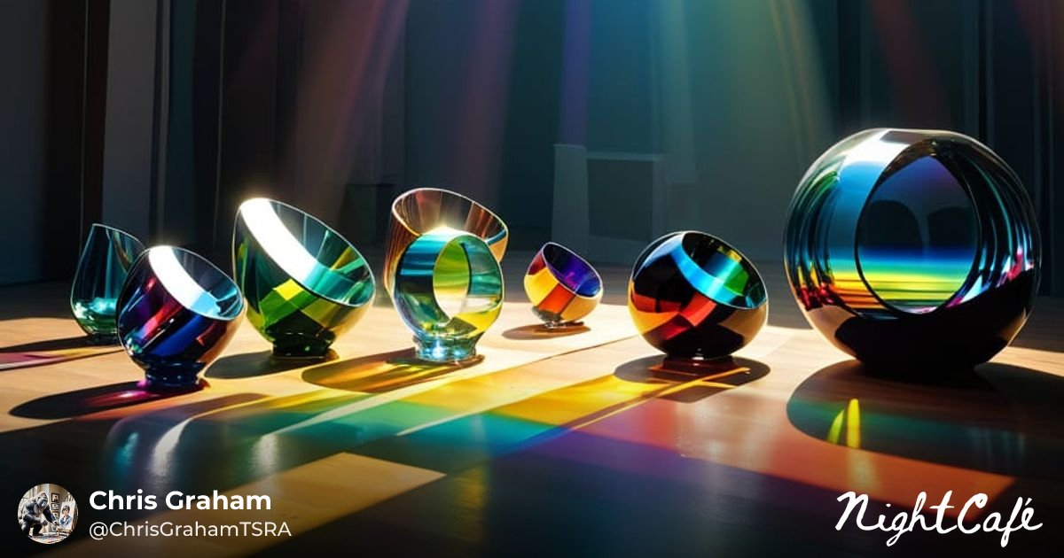 Prismatic Light Creates Rainbow Shadows - AI Art