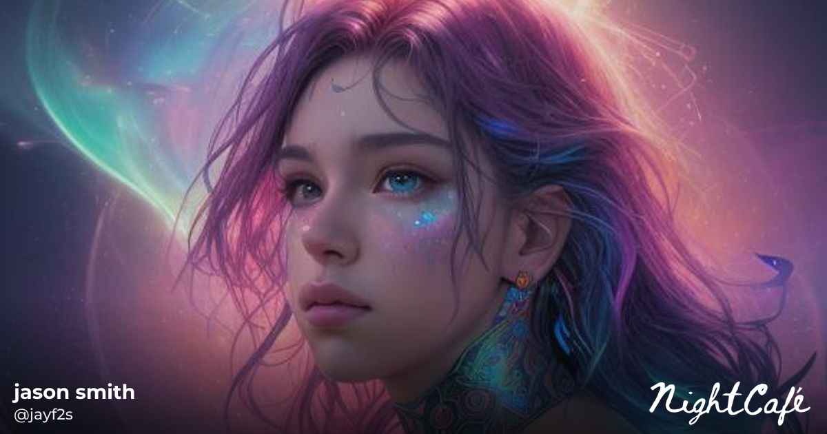 ixi music - Cosmic Ixi Music in Mixed Media Style