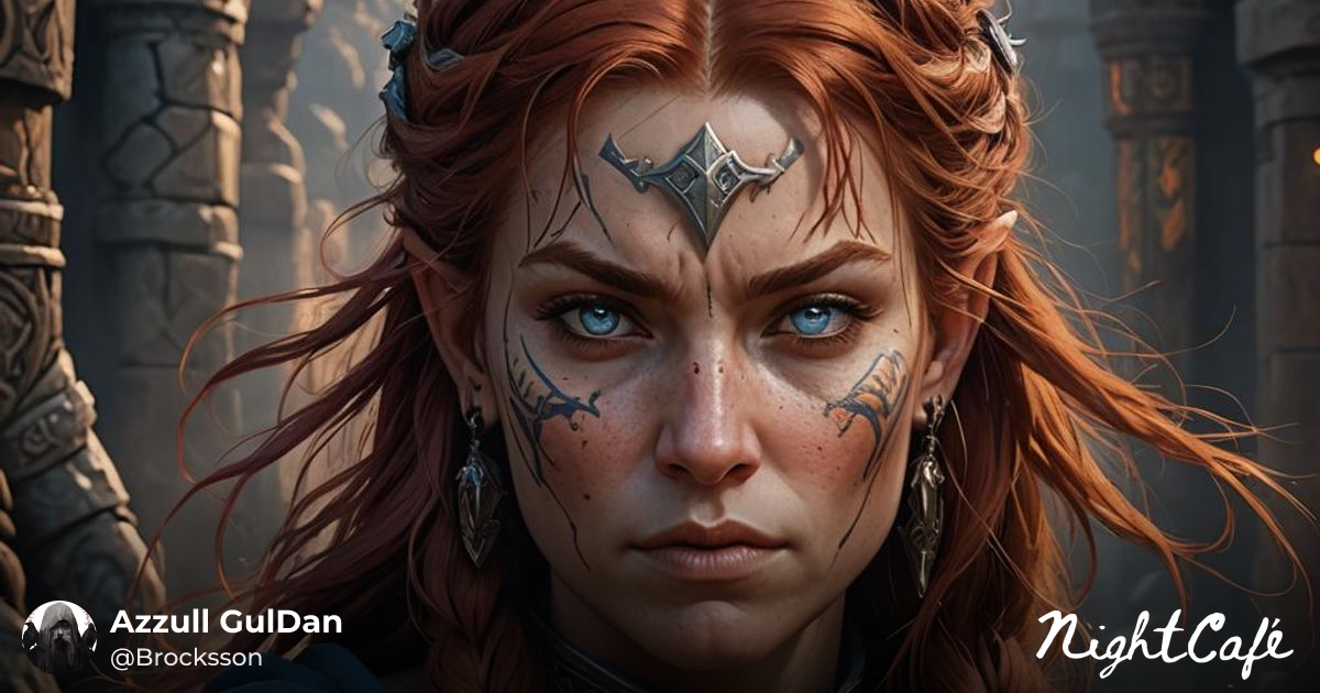 Kyra, Thane's Daughter - Dwarven Female Warrior with Viking ...